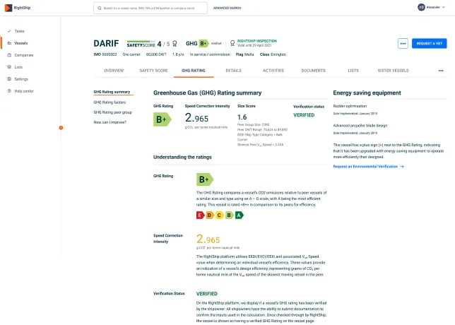 GHG Rating | Rightship